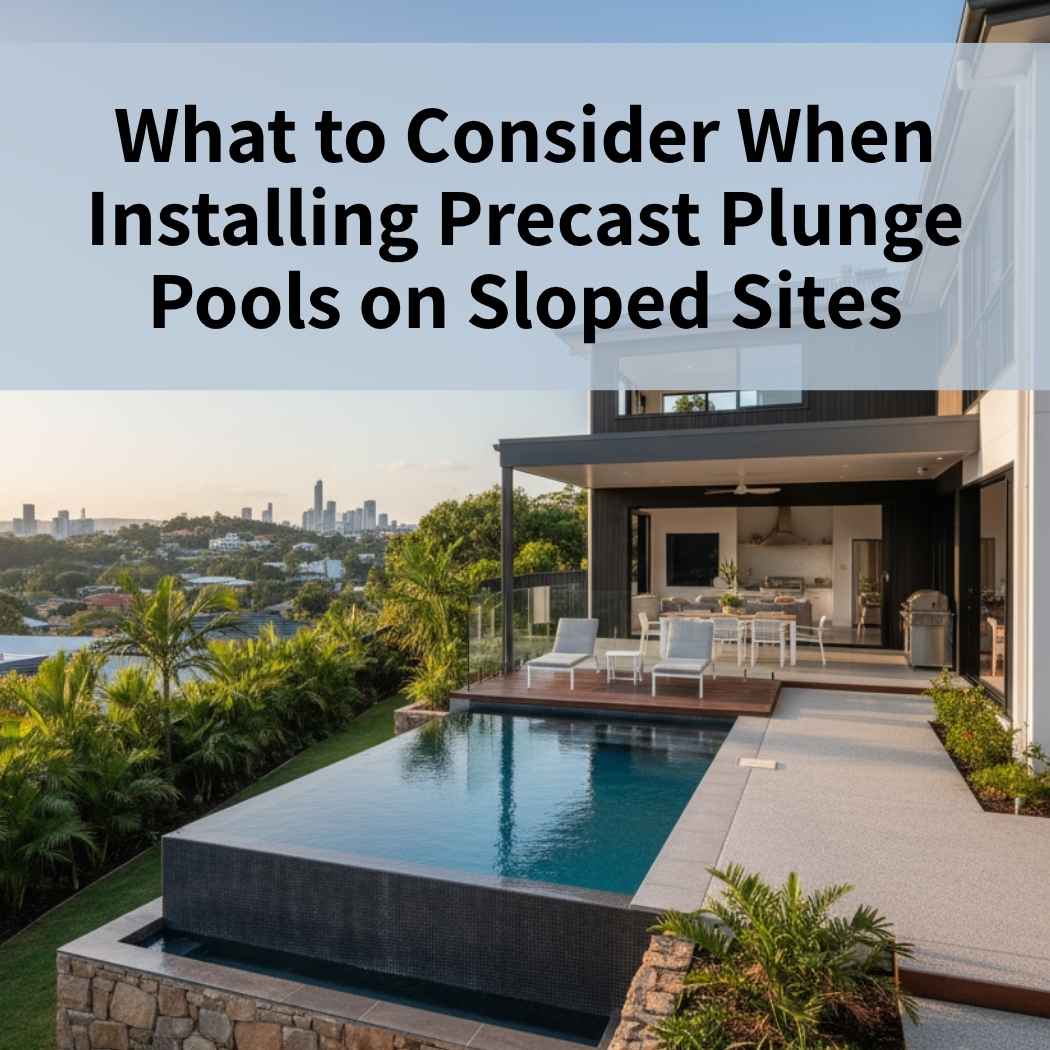 Installing Precast Plunge Pools On Sloped Sites In Brisbane